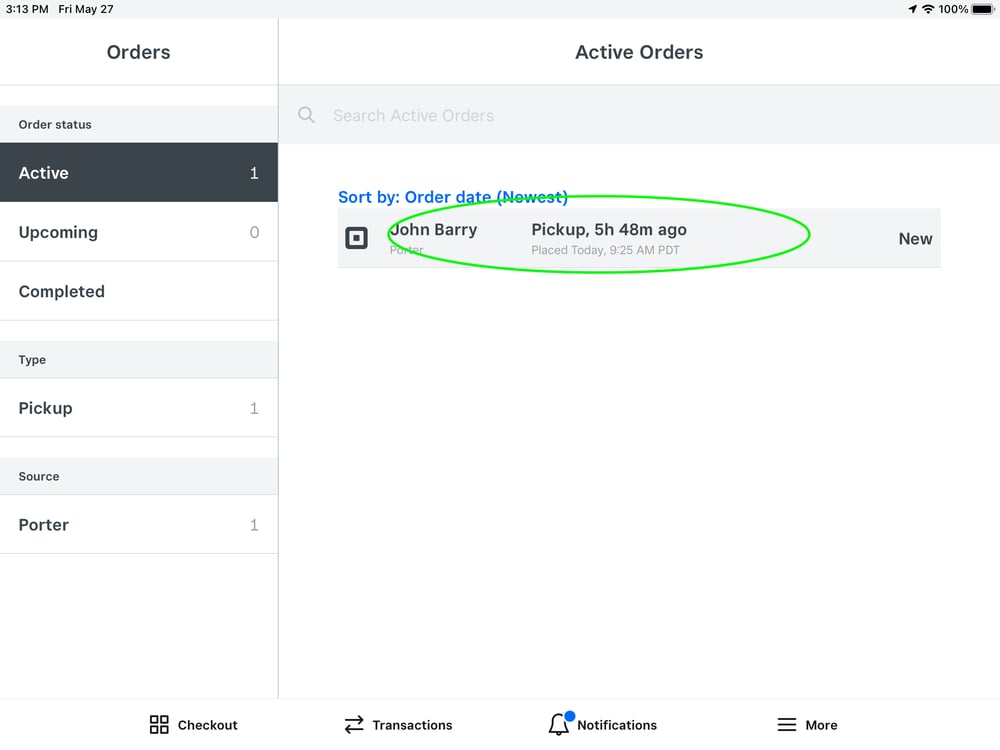 Notifying (texting) customers when their order is ready (pickup only)